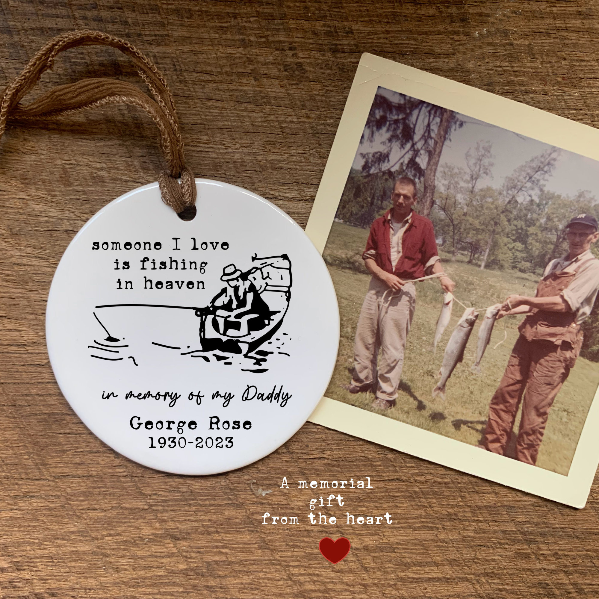 Memorial Gone Fishing in Heaven Someone I Love is Fishing in Heaven ...