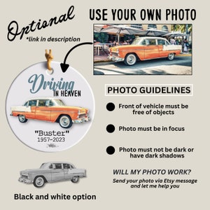 Memorial Gift Loss of Dad Vintage Car Memorial Ornament Car Collector ...