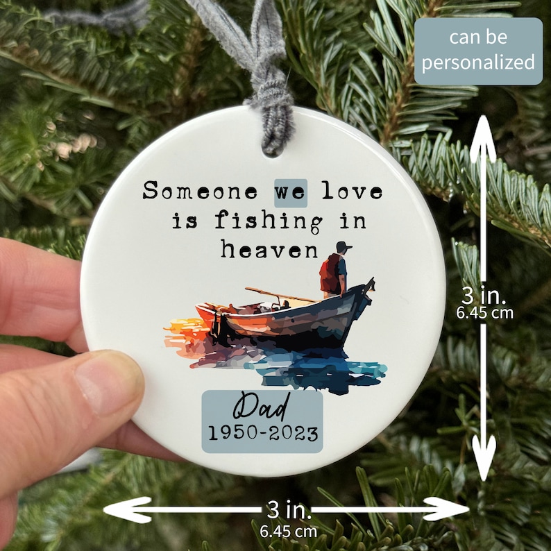 Memorial Gone Fishing in Heaven Someone I Love is Fishing in Heaven ...
