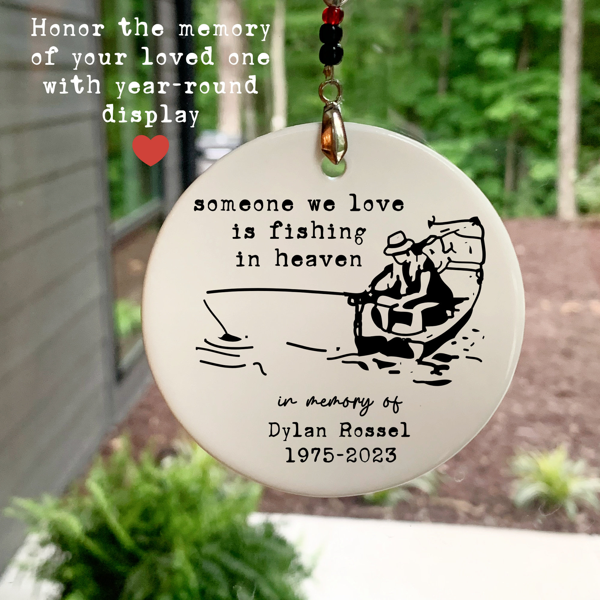 Memorial Gone Fishing in Heaven Someone I Love is Fishing in Heaven ...