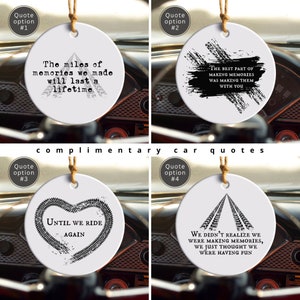 Memorial Gift Loss of Dad Vintage Car Memorial Ornament Car Collector ...