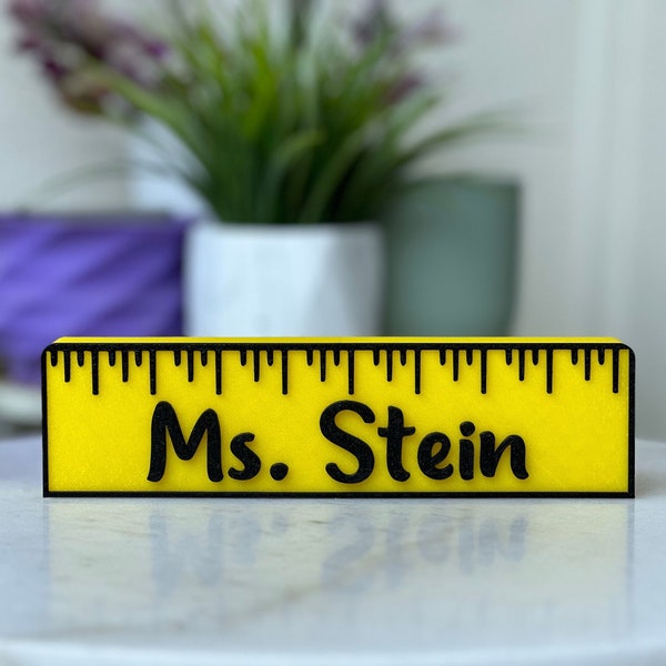 Teacher Ruler Sign - Etsy