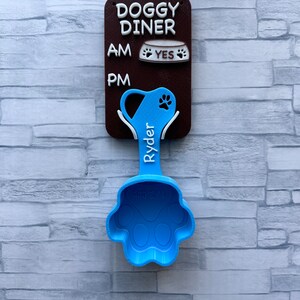 Personalized Wall Mount for Dog Food Scoops - Etsy