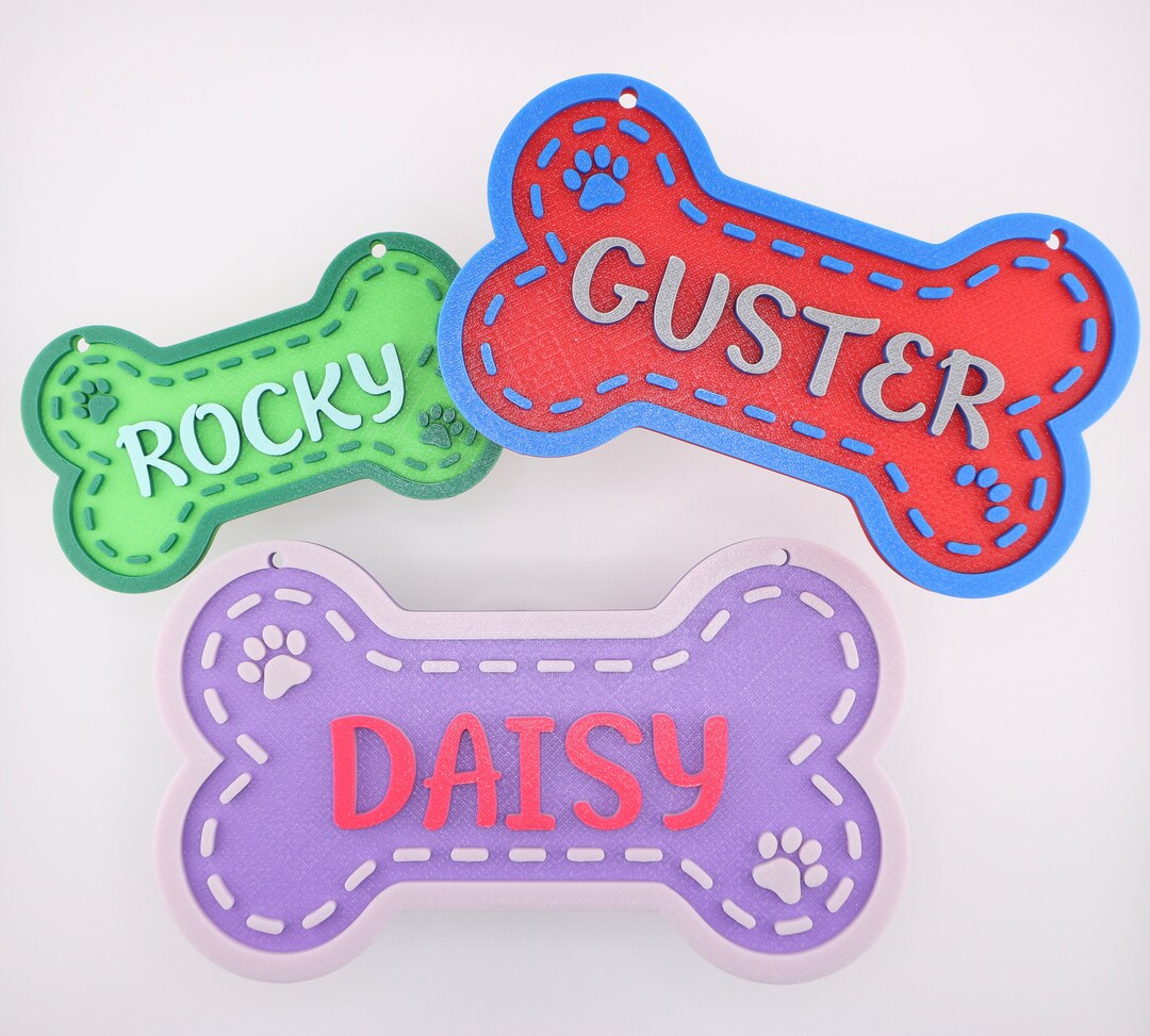 Personalized Dog Name Sign Custom Kennel Name Plate Puppy Name Sign Dog ...