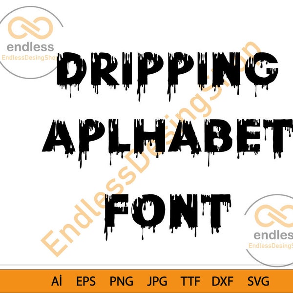 Dripping Letters - Etsy