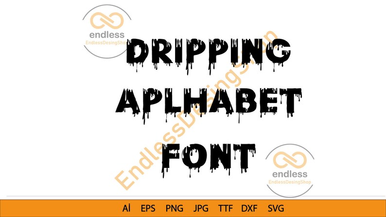 Dripping Font SVG Dripping Alphabet Dripping Cut Files Svg - Etsy