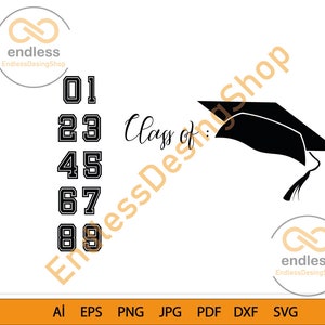 Graduation Cap Bundle Svg,custom Graduate, Class of 2023, 2024, 2025 ...