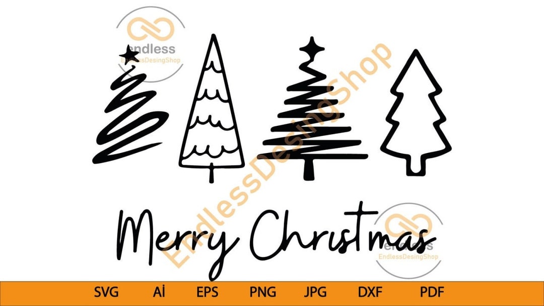 Christmas Trees Png & Svg Files for Cricut, Christmas Tree Png Svg ...
