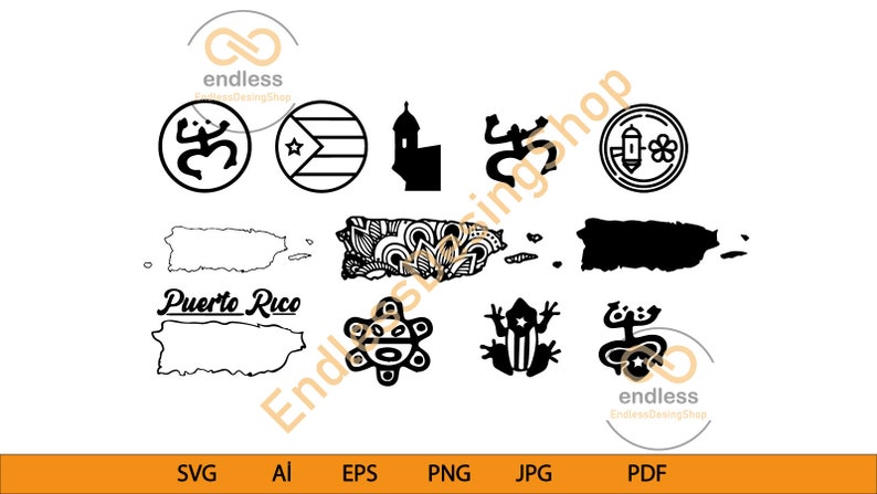 Puerto Rico Bundle Svg Puerto Rico Png Taino Svg Garita - Etsy