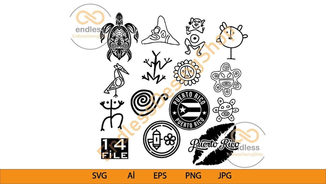 Puerto Rico Bundle Svg, Puerto Rico Png, Taino Svg, Garita Svg, Puerto ...