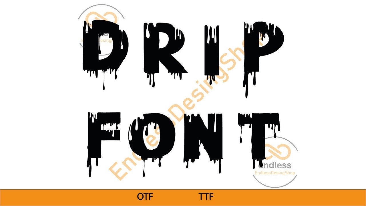 Dripping Font SVG Dripping Alphabet Dripping Cut Files Svg - Etsy