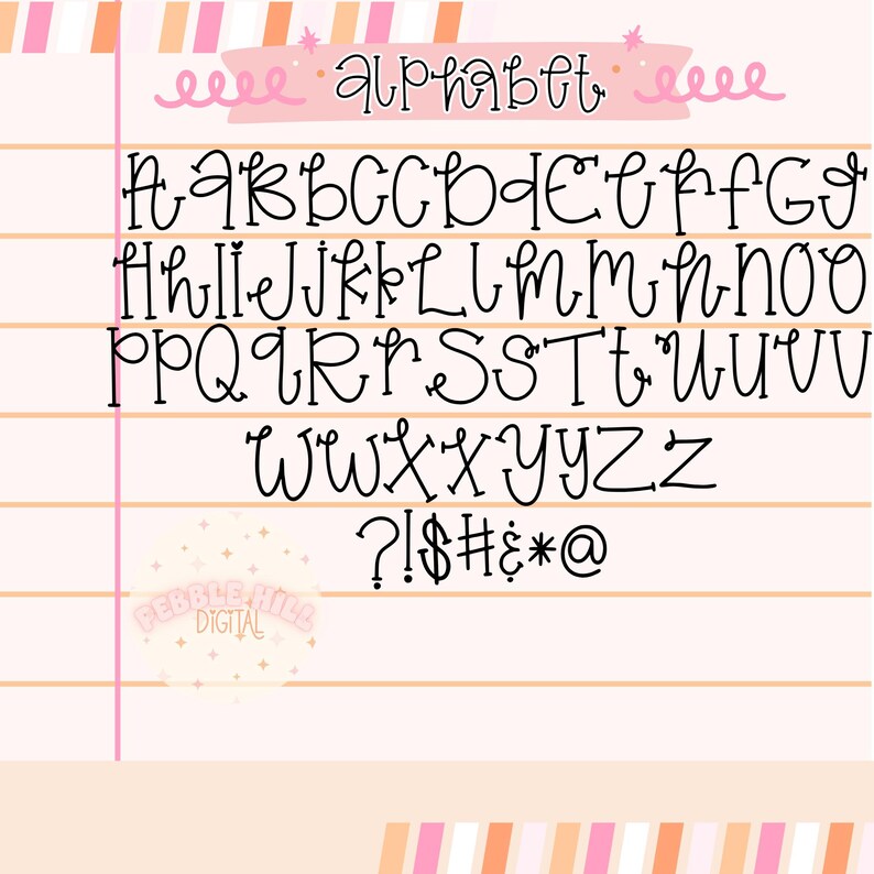 Loopy Days Font, Quirky Handwritten Font, Cute Font, Canva Font, Kid ...
