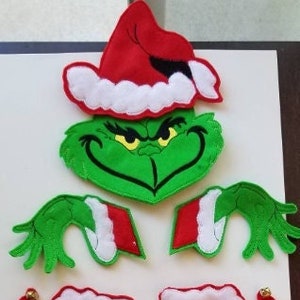 Mean Green Christmas Guy 7 Piece Christmas Set Wreath Set - Etsy