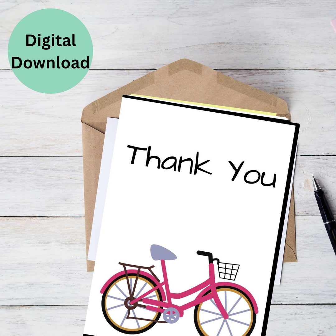 Thank You Card,printable Card,thank You Printable Card,greeting Card ...