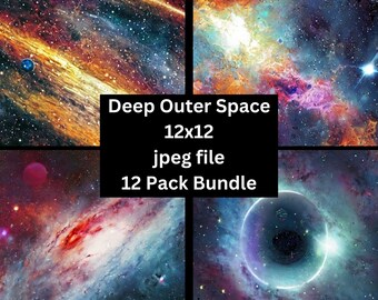 Space Digital Paper Cosmic Pattern Instant Download Background Digital ...