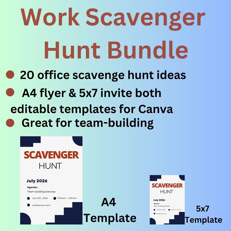 Work Scavenger Hunt - Etsy