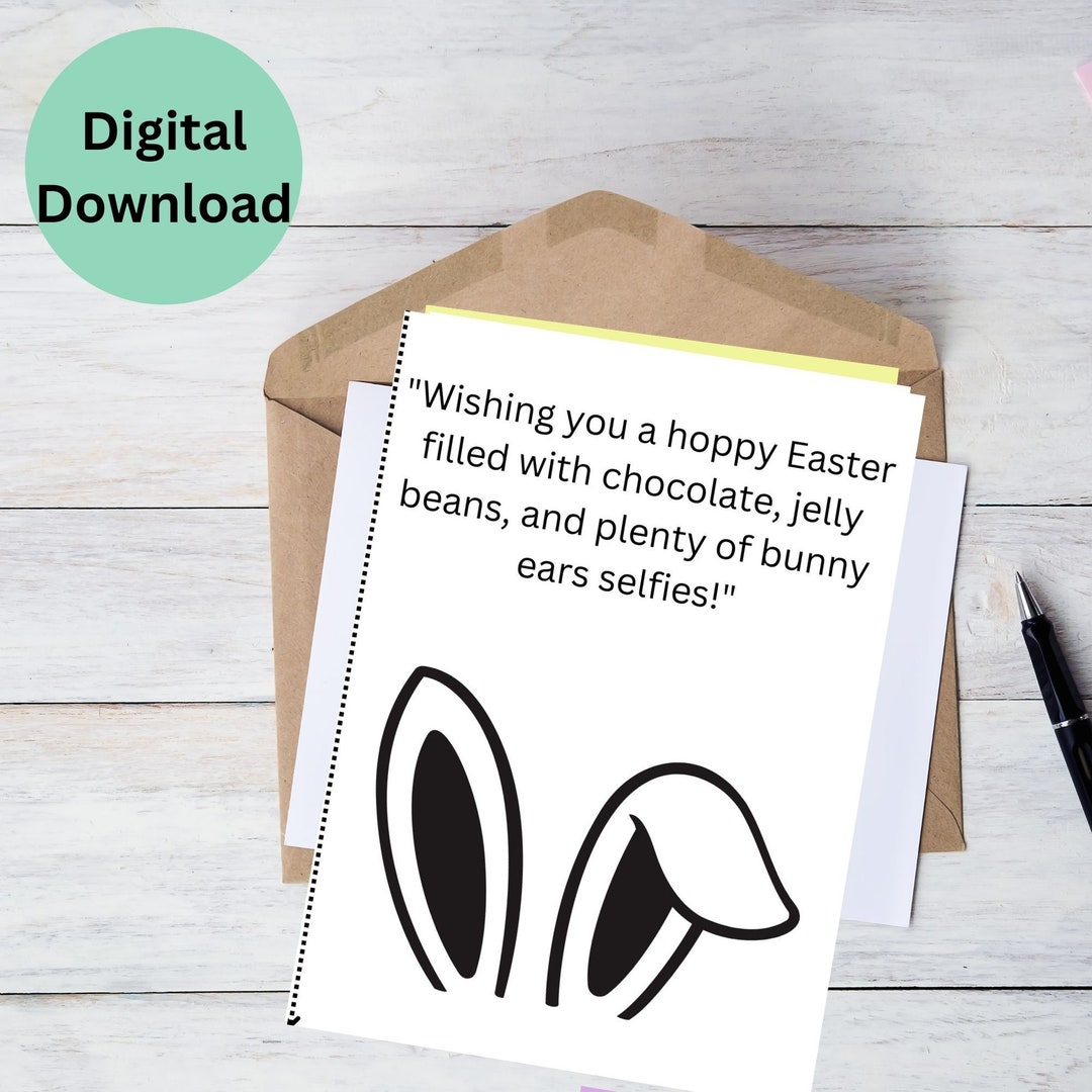 Easter Card Happy Easter Card Funny Easter Card Funny Card Greeting Card Funny Card Printable ...