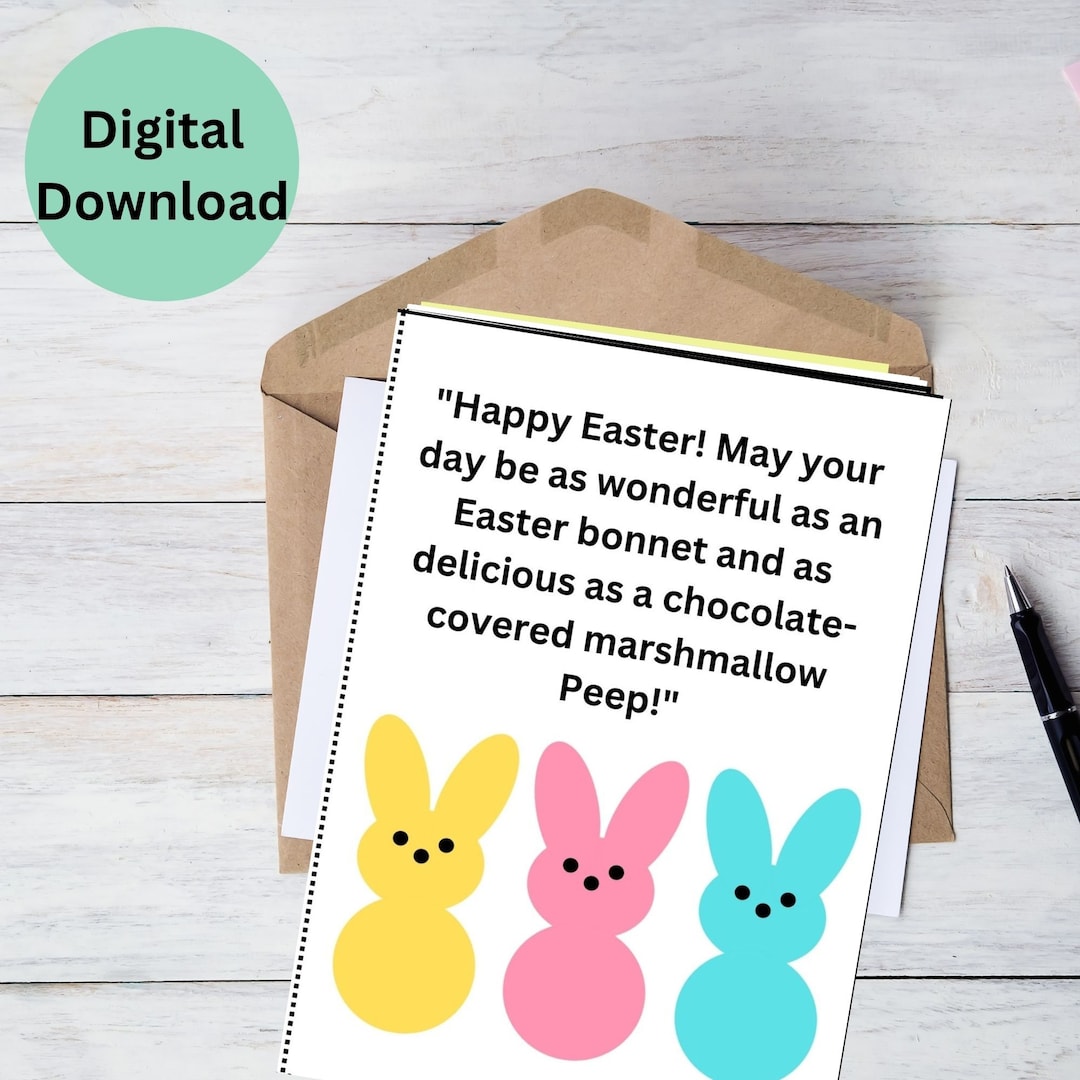 Happy Easter Card Funny Easter Card Printable Easter Card Printable ...