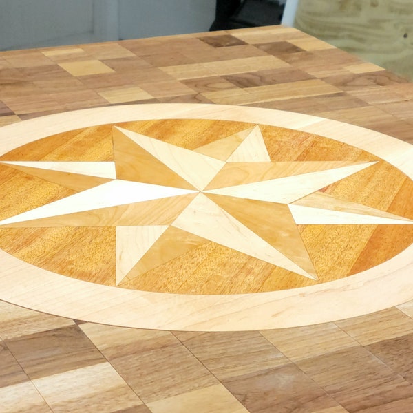 Compass Rose Inlay - Etsy