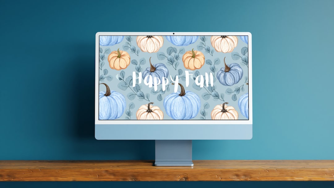 Happy Fall Desktop Wallpaper Computerpcmacbooklaptop - Etsy