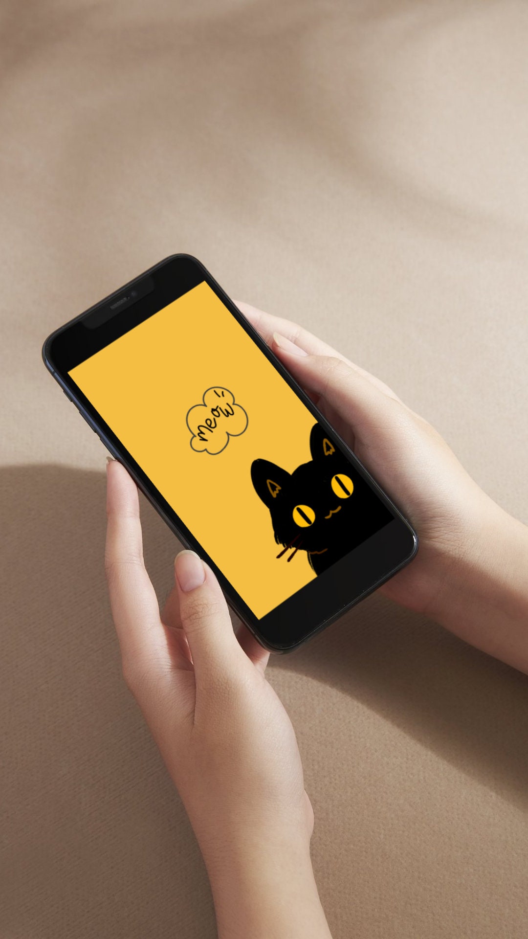 Meow Phone Wallpapers, Unique Wallpaper Iphone, Minimalist Smartphone ...