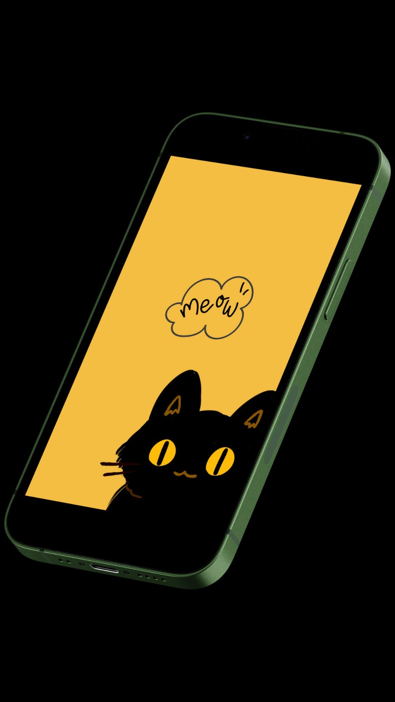 Meow Phone Wallpapers, Unique Wallpaper Iphone, Minimalist Smartphone ...