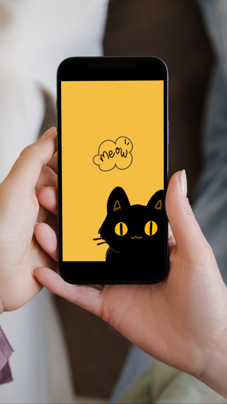 Meow Phone Wallpapers, Unique Wallpaper Iphone, Minimalist Smartphone ...