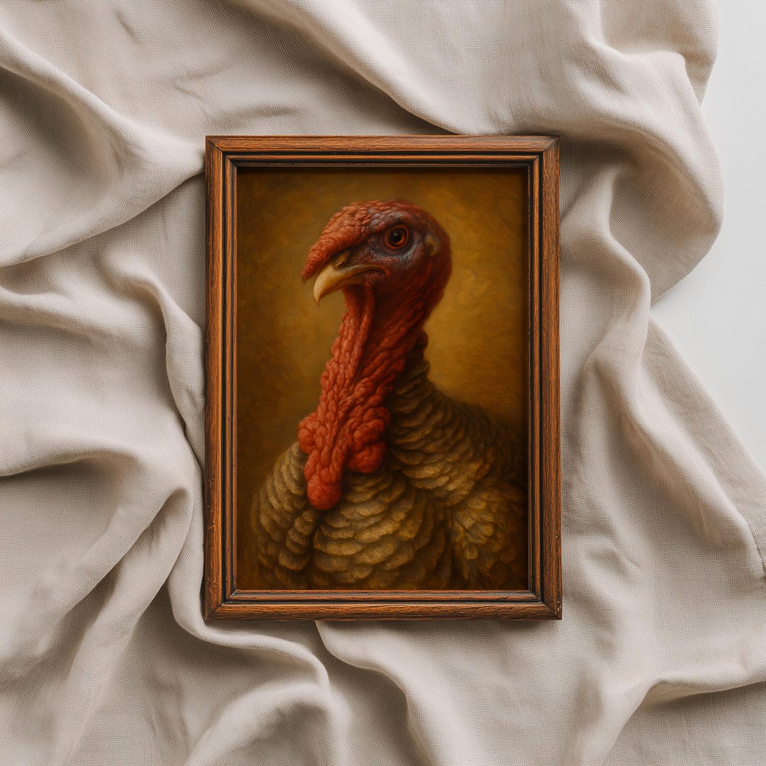 Vintage Turkey Wall Decor | Vintage Thanksgiving Decor | Farmhouse ...