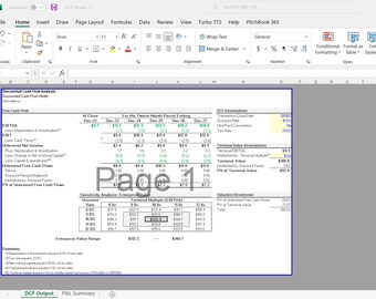 Discounted Payback Period | Easy-to-use Excel Template for Cash Flow ...