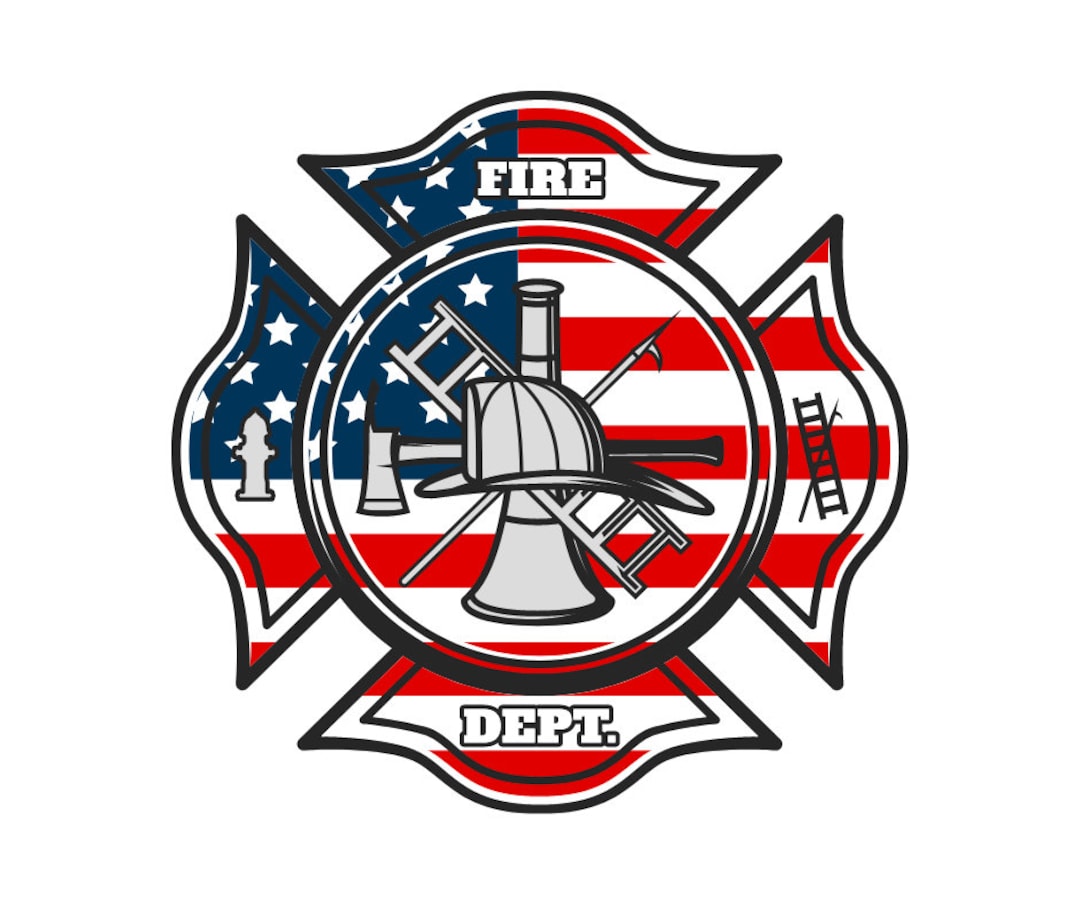 Fire Department Digital Files - Maltese Cross Only (PNG, JPG, SVG ...