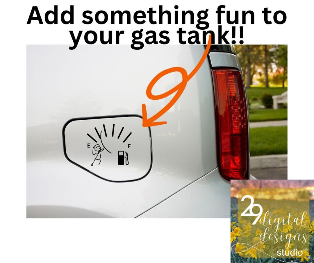 Empty Gas Tank - Girl - Digital Files - (PNG, JPG, SVG) - Bundle - Etsy