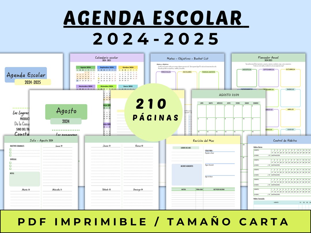 School Agenda 2024-2025/ Student Agenda 24-25/ Back to School ...