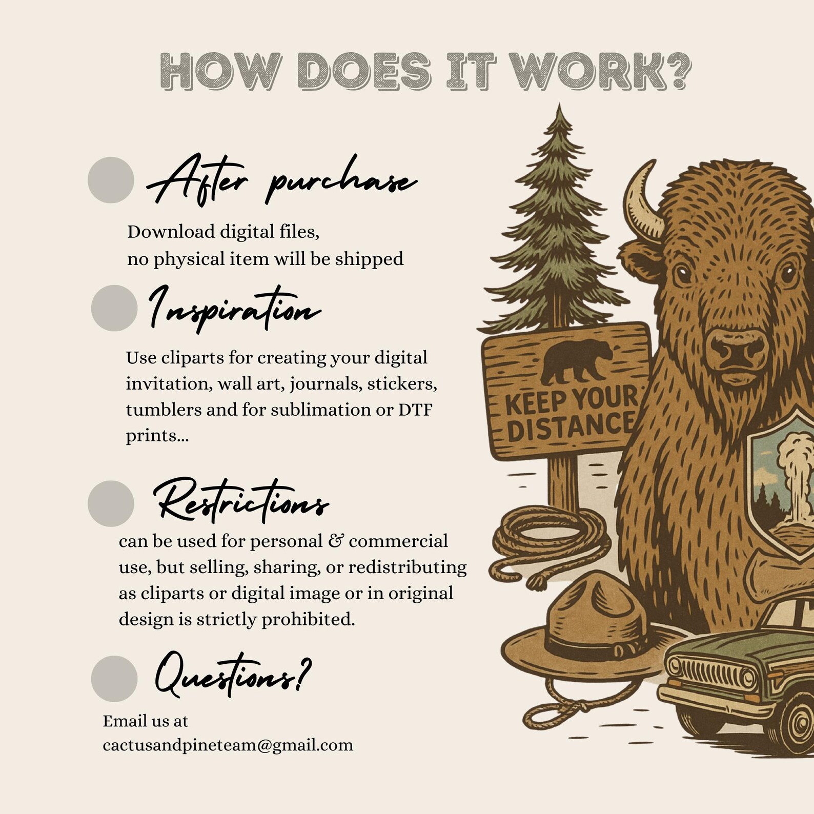 Retro Yellowstone National Park PNG: Vintage Camping Clipart (digital ...