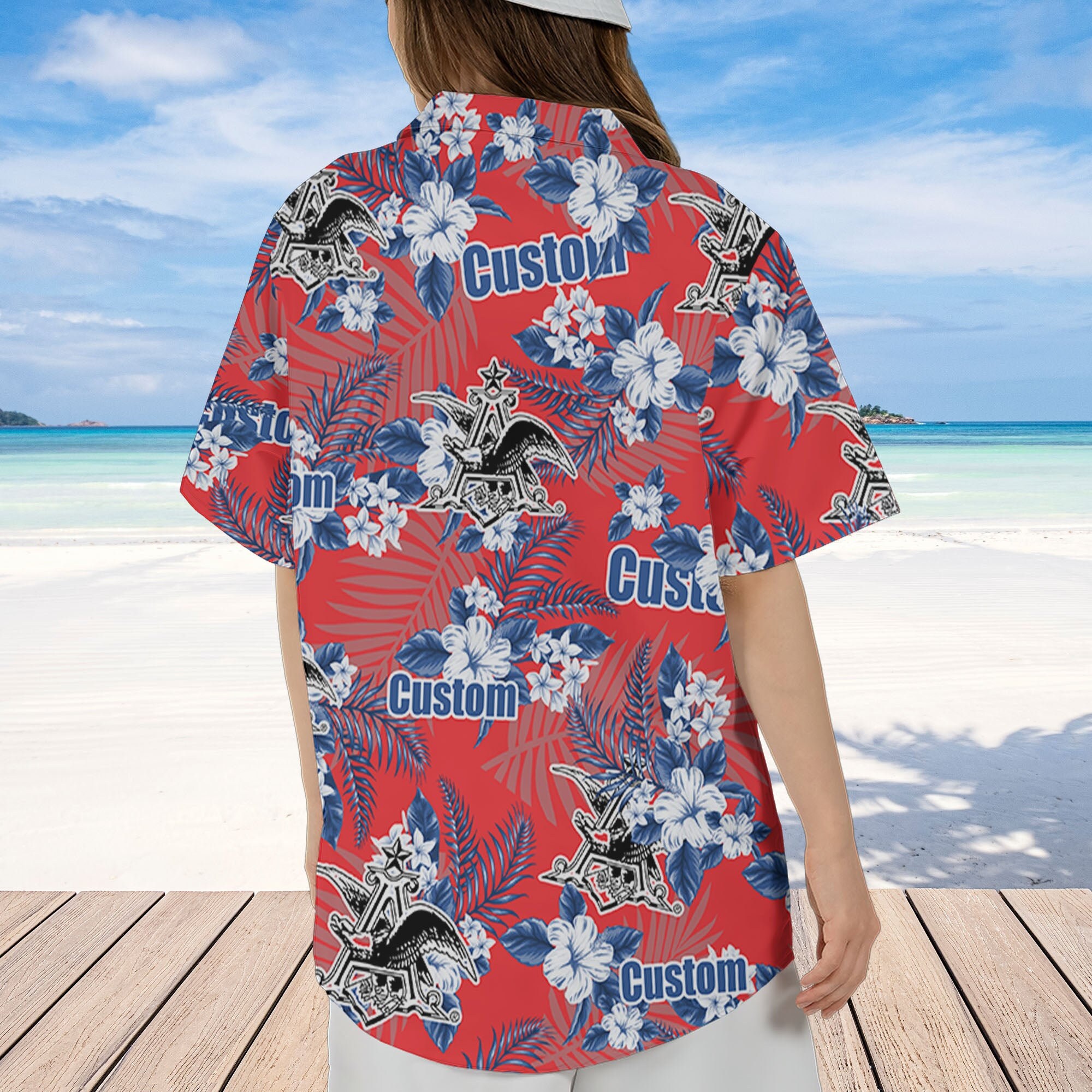 Personalized Natural Light Hawaiian Flowers Pattern Shirt sold by ...