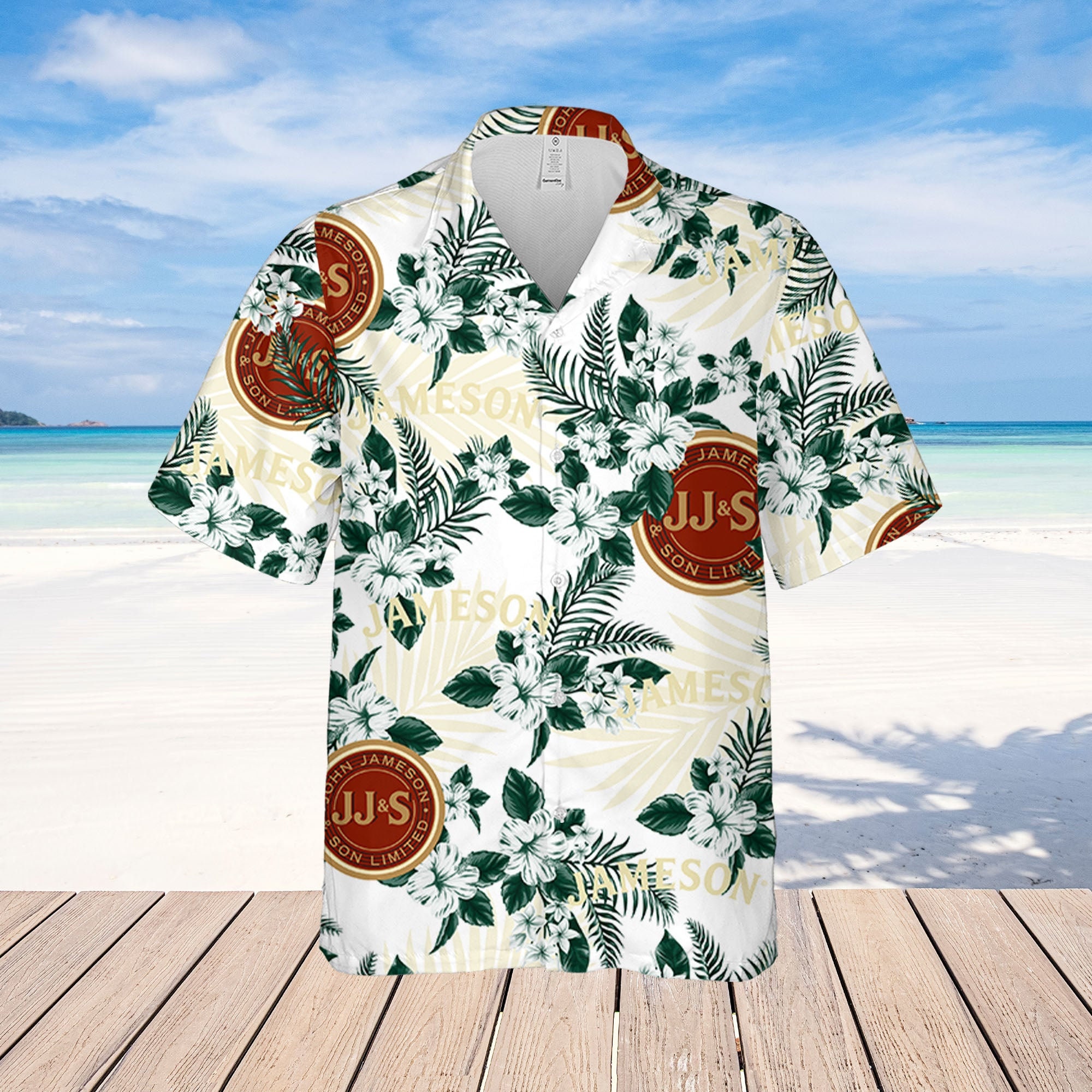 Jameson Hawaiian Flowers Pattern Shirt, Summer Hawaii Shirt sold by ...