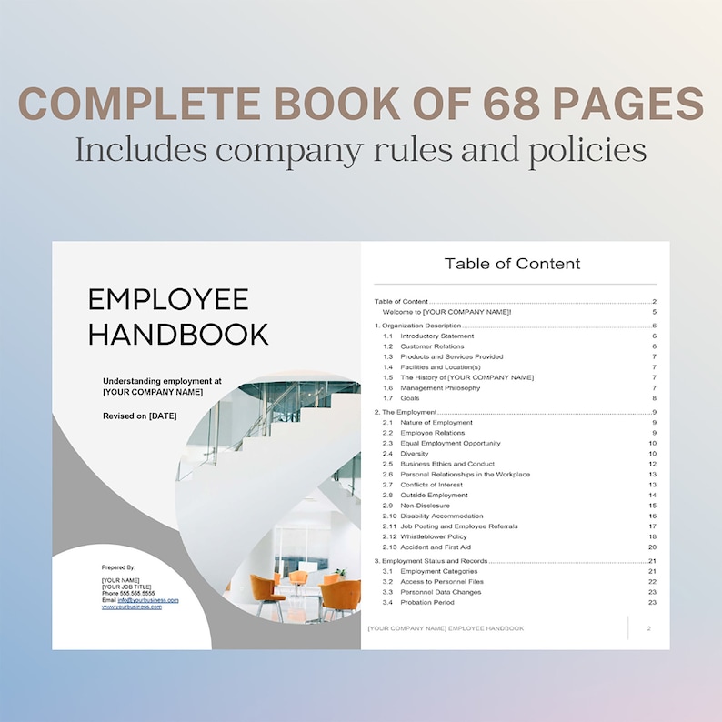 Comprehensive Employee Handbook - Etsy