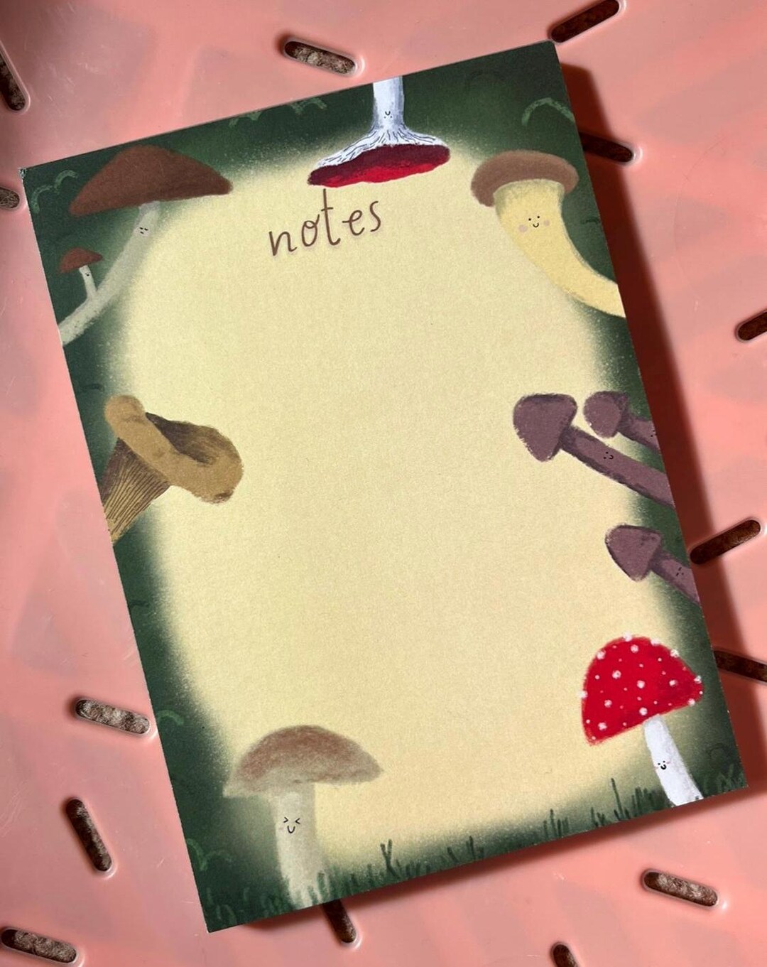 Notepad A6 Mushroom and Toadstool Themed / Work School Note Pad for ...