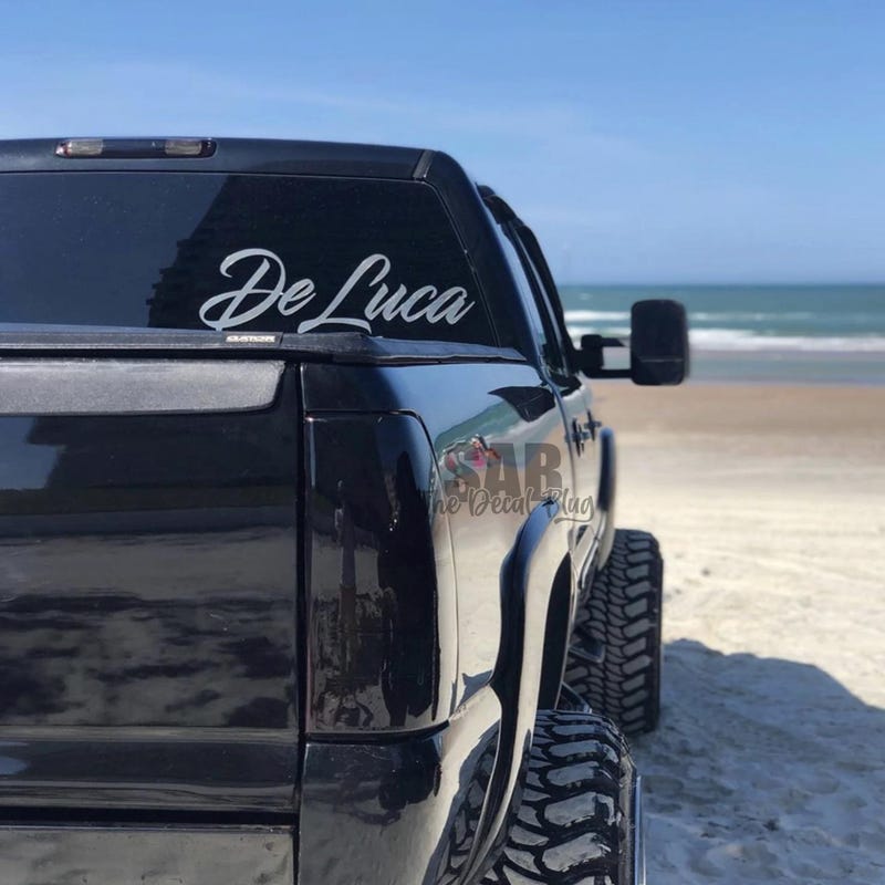 Last Name Decal - Etsy