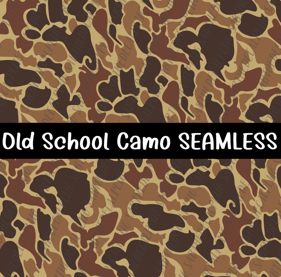 Seamless Old School Camo Background Wallpaper Digital Download Seamless ...