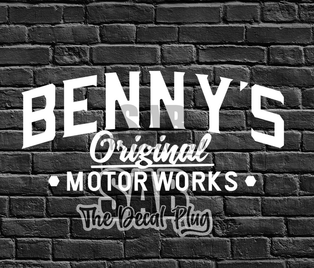 Benny's Original Motorworks Vinyl Decal GTA Decal - Etsy