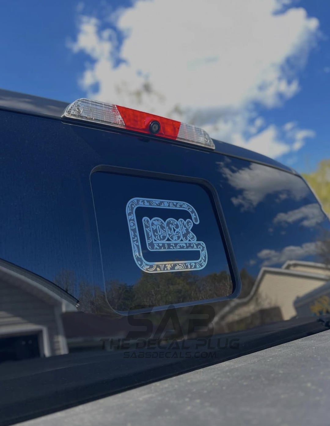 G Lock Decal | Truck Decal | Tooled Leather G Lock Decal - Etsy