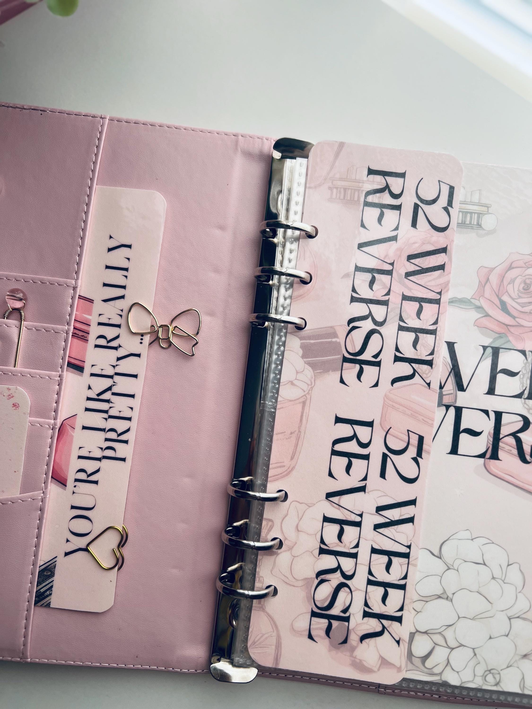 52 Week Reverse Challenge| A5 Binder| Bling Binder - Etsy