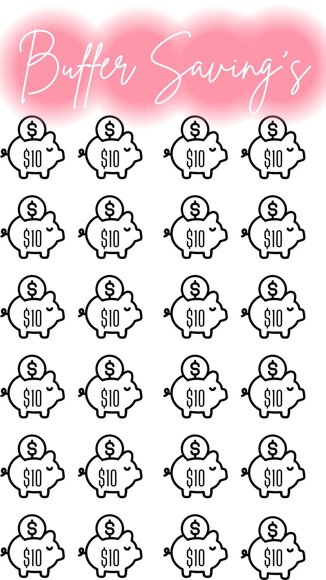 Buffer Savings Challenge; Budgeting; Cash Envelope; Cash Stuffing ...