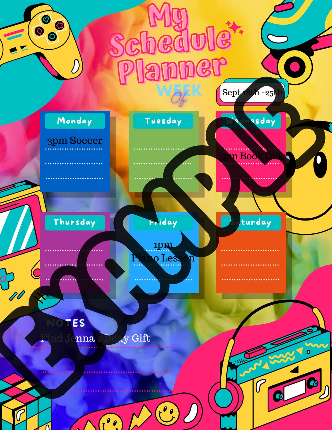 Kids Digital/printable Planner - Etsy