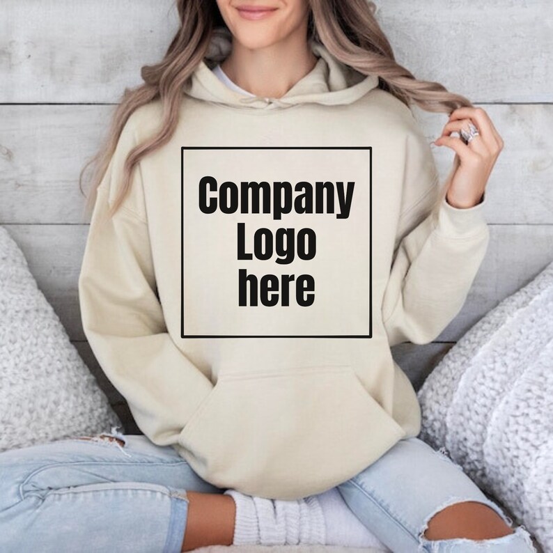 Business Logo Custom Men's Hoodie, Design Your Hoodie , Custom Hoodies ...
