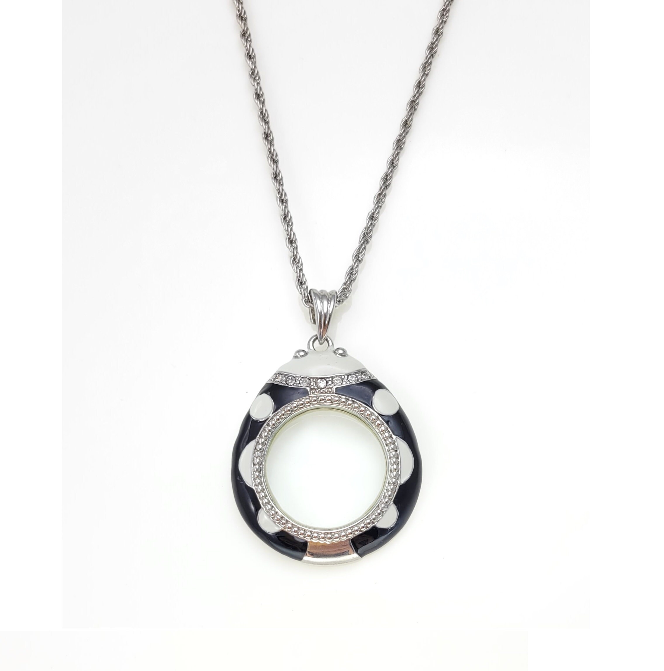 Ladybug Magnifying Glass Pendant Necklace, Magnifier Necklace, Gift for ...
