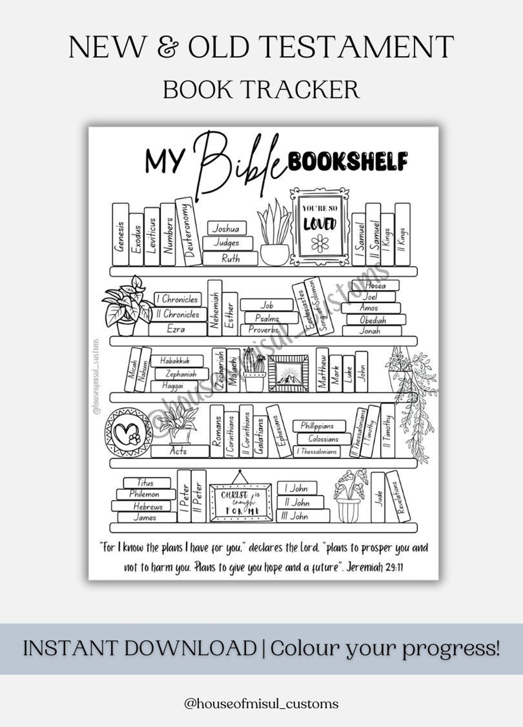 Buy BIBLE READING TRACKER Colouring Page for Adults, Teens & Kids Books ...