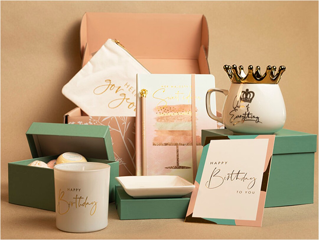 Happy Birthday Gift Box Birthday Gift Basket for Her by Luxe England ...