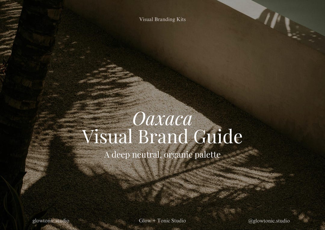 Oaxaca Visual Branding Kit Ready-to-use Branding Kit With Colours ...