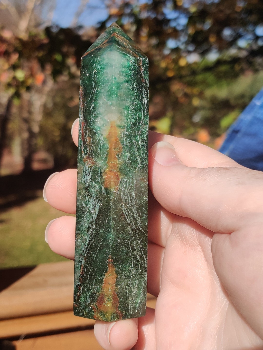 Emerald Green Large Euchlorite Tower C! - Etsy